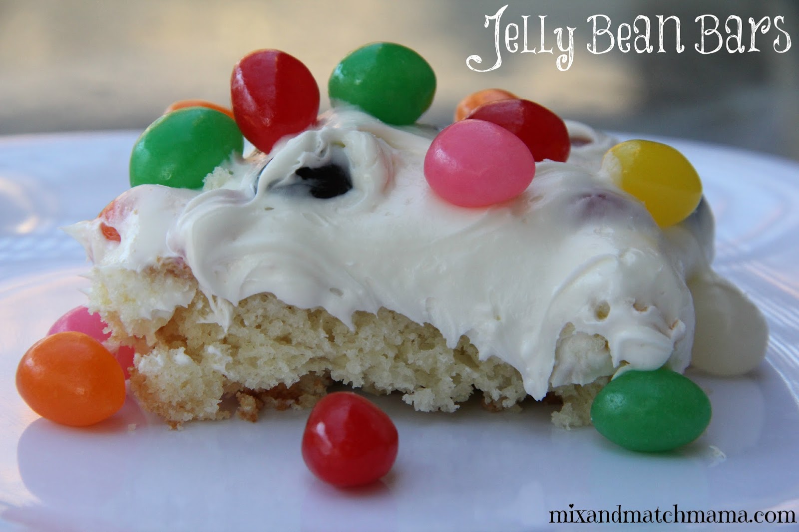 Jelly Bean Barss Bars Recipe | Mix and Match Mama