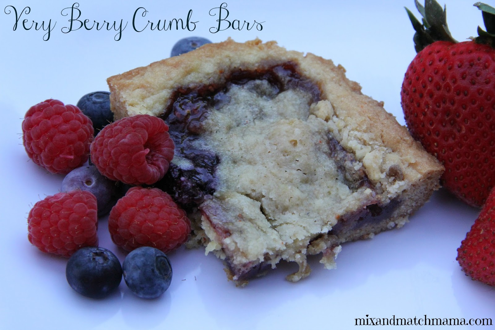 Very Berry Crumb Bars Recipe | Mix and Match Mama