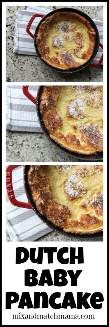 Dutch Baby Pancake Recipe | Mix and Match Mama
