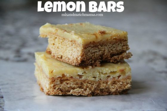 Lemon Bars Recipe | Mix and Match Mama