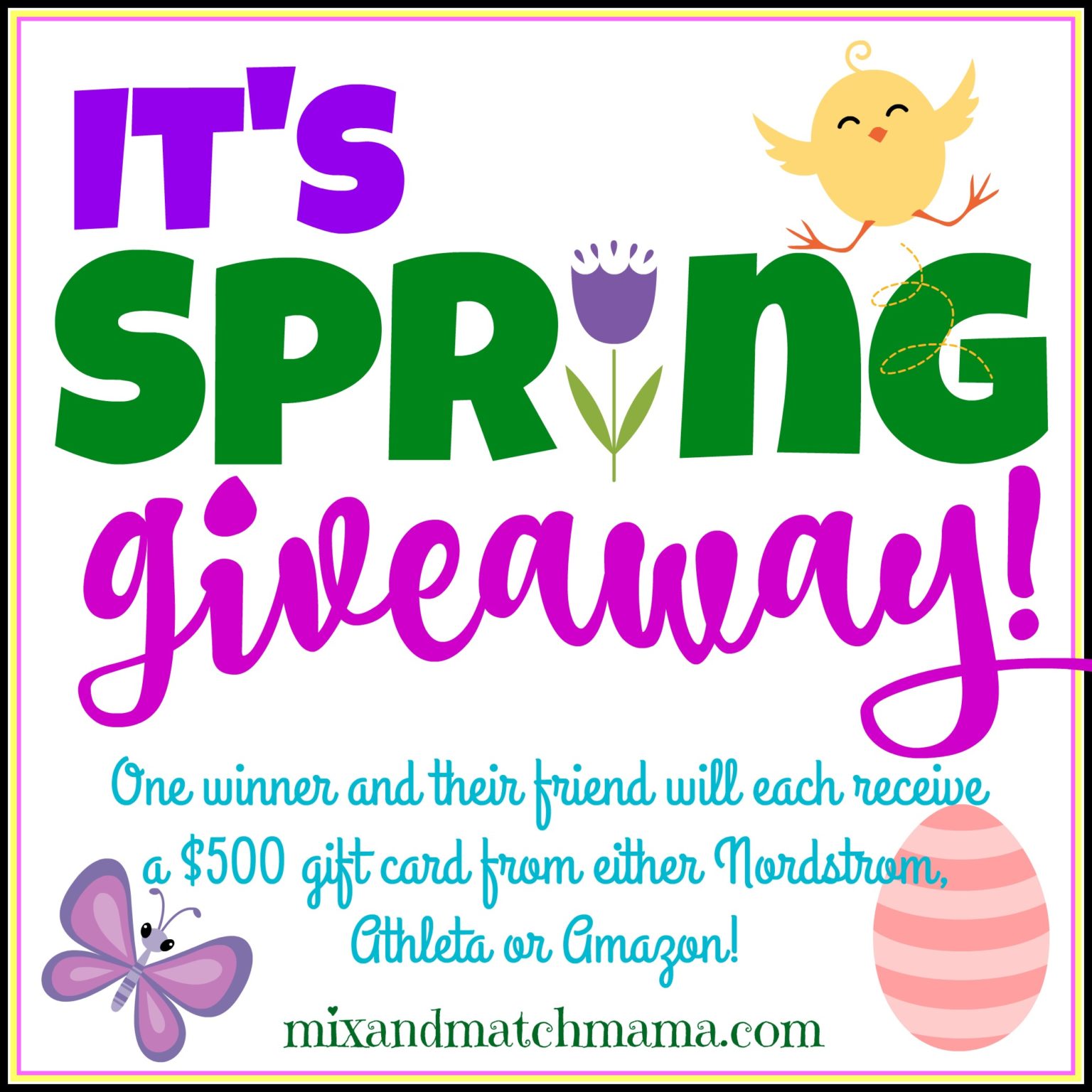 It's Spring Giveaway! - Mix & Match Mama