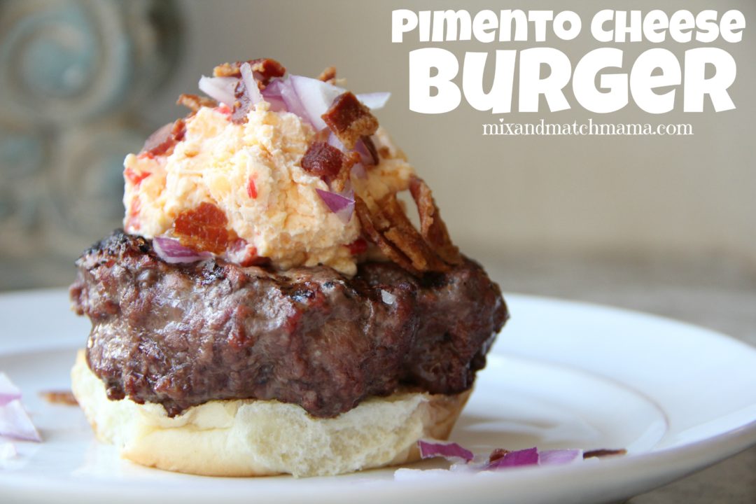 Pimento Cheese Burger Recipe | Mix and Match Mama