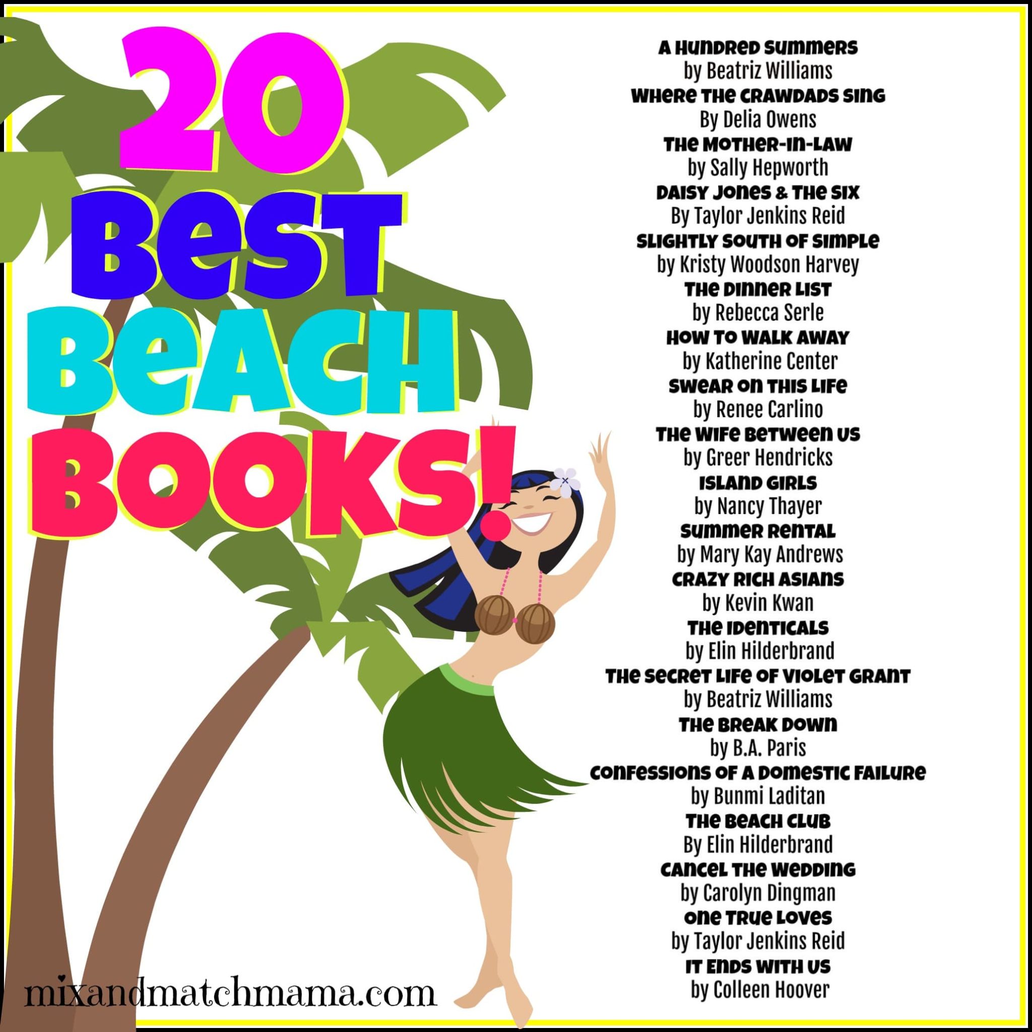20 Best Beach Books - Mix & Match Mama