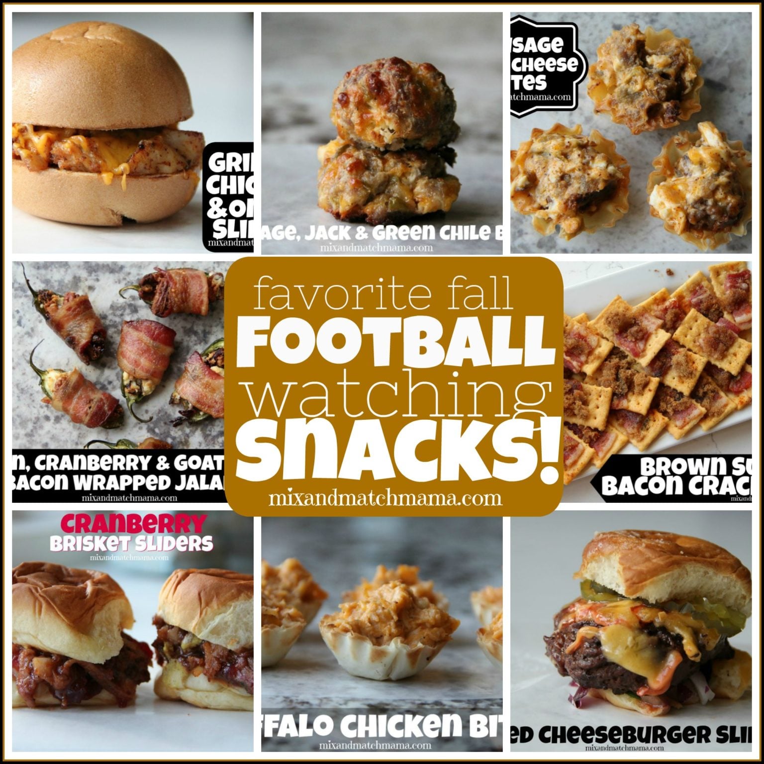Favorite Fall Football Watching Snacks! - Mix & Match Mama