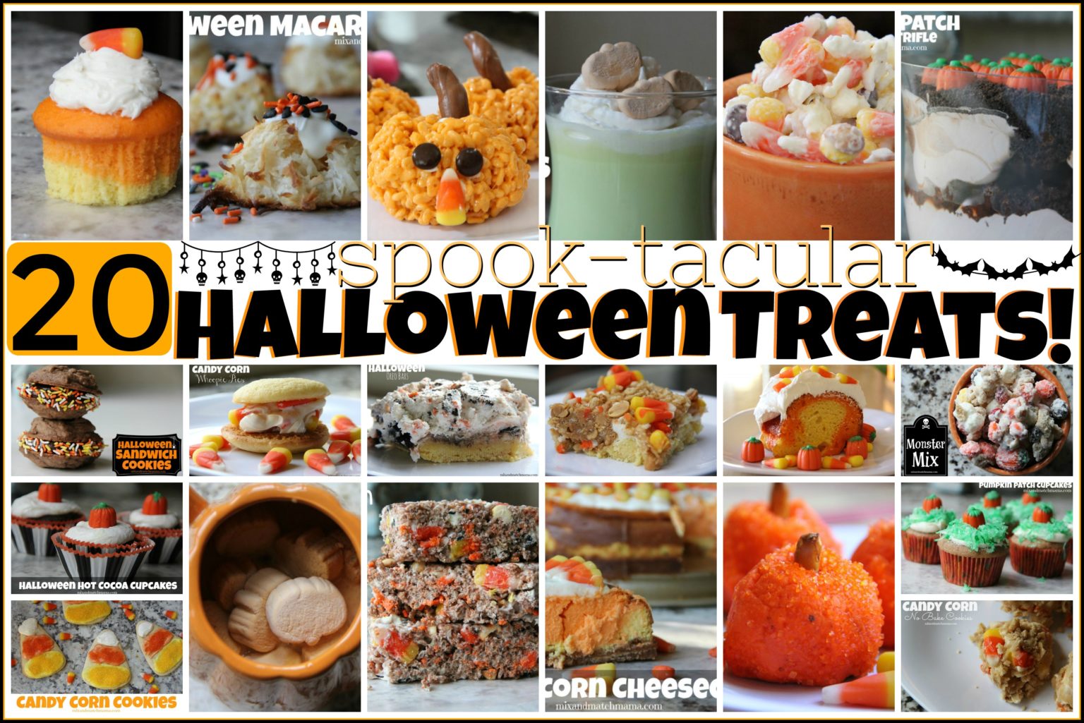 20 Spooktacular Halloween Treats! - Mix & Match Mama