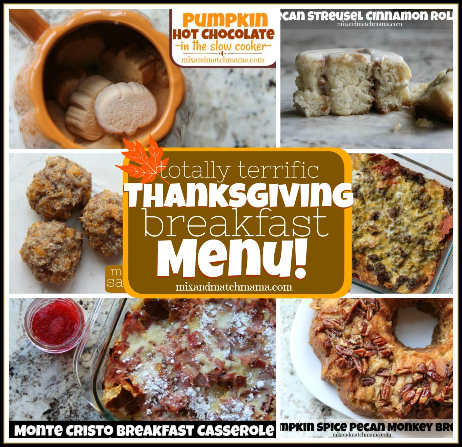 Thanksgiving Breakfast Menu! - Mix & Match Mama