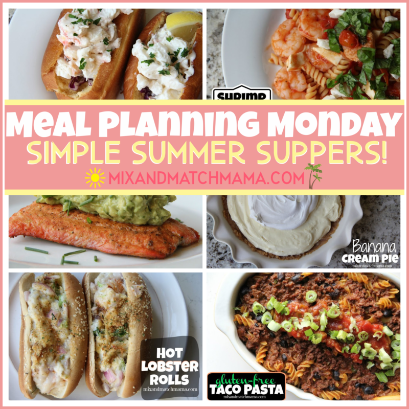 Meal Planning Monday #476 - Mix & Match Mama