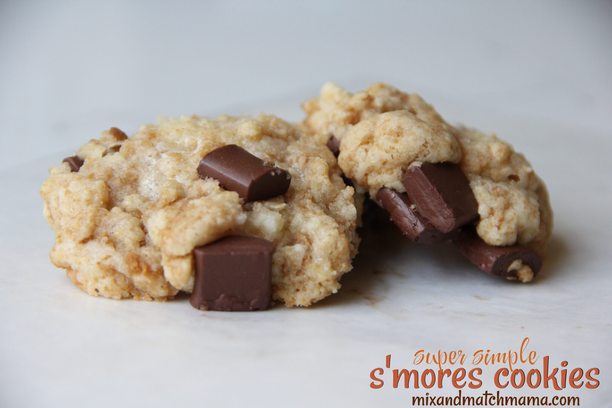 Super Simple S'mores Cookies! - Mix & Match Mama