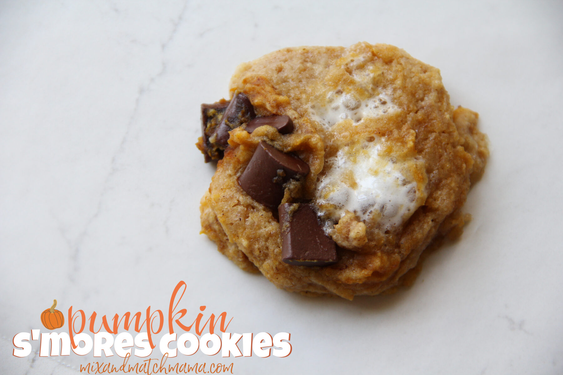 Pumpkin S'mores Cookies - Mix & Match Mama