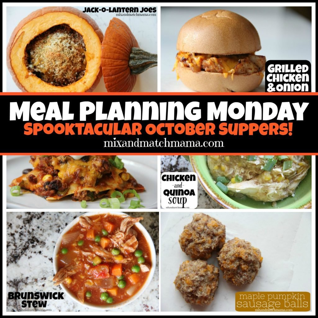 Meal Planning Monday #487 - Mix & Match Mama