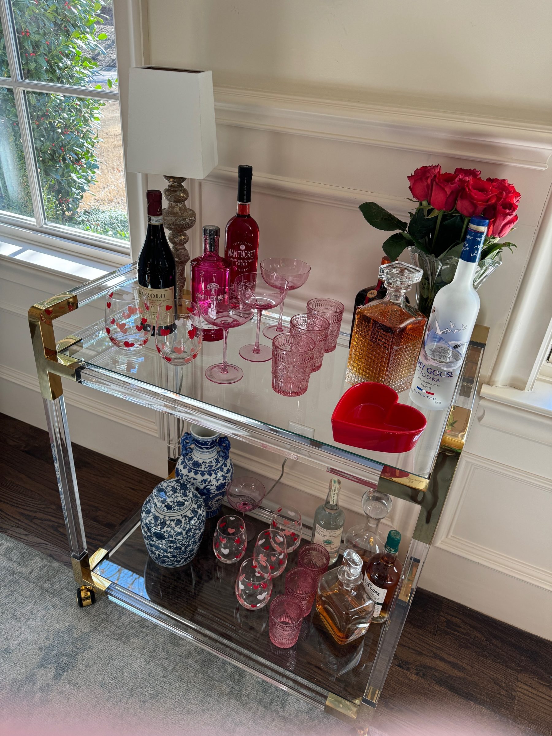 Valentine's Bar Cart Inspiration - Mix & Match Mama
