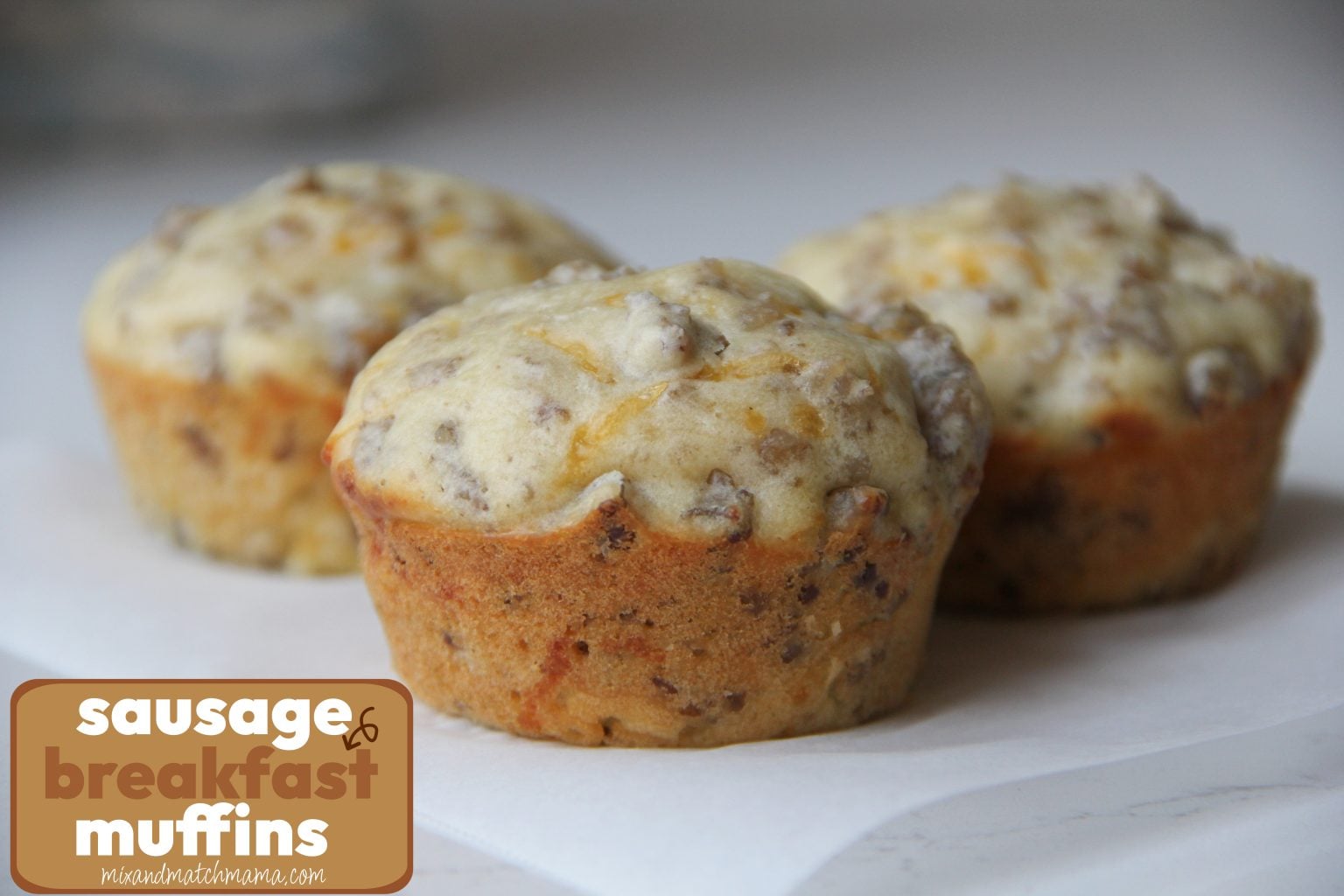 Sausage Breakfast Muffins - Mix & Match Mama